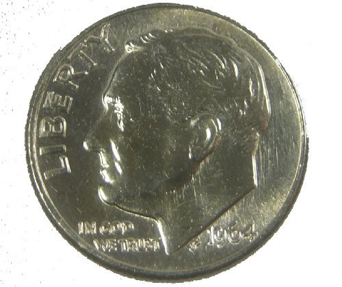 1964 D Roosevelt Silver Dime - Uncirculated