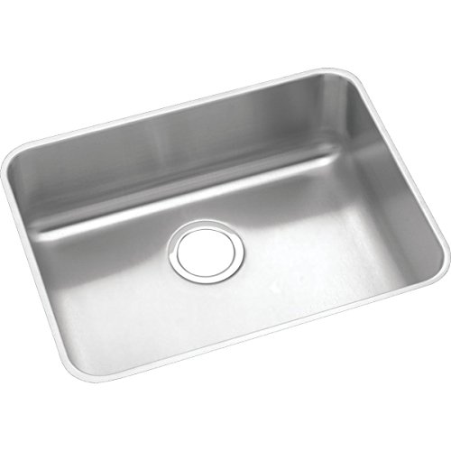 Elkay Lustertone Classic ELUHAD211555 Single Bowl Undermount Stainless Steel ADA Sink 23.5 x 15.75 x 5.375 inches