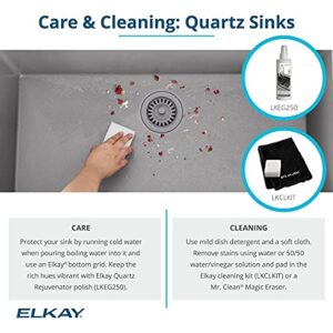 Elkay Quartz Classic ELGU3322WH0 Equal Double Bowl Undermount Sink, White, (Sink Only)