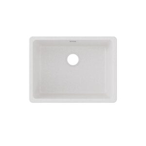 elkay quartz classic elgu2522wh0 single bowl undermount sink, white