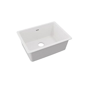 Elkay Quartz Classic ELGU2522WH0 Single Bowl Undermount Sink, White