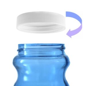 threaded / screw-on caps for water dispenser plastic bottles/jugs with size 53mm caps (2pk)