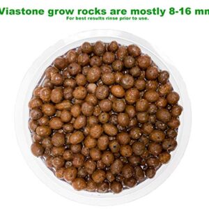 Viagrow VS10 Viastone Expanded Clay Pebbles, 10-Liter Rocks, Premium Growing