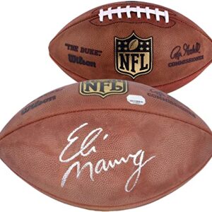 Wilson Eli Manning New York Giants Autographed Authentic Game Football - Autographed Footballs