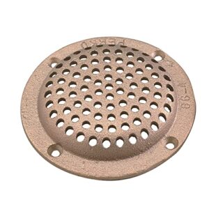 perko 0086dp3plb round bronze strainer - 3.5"