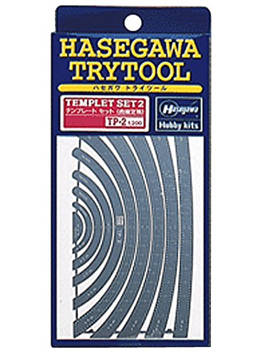 Hasegawa 2 Template Curve Ruler (TP2) yJapanese Plastic modelz