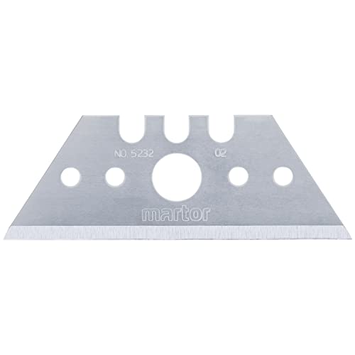 Martor 5232.70 Trapezoid Replacement Blade for Mizar/Profia - Silver (10-Piece)