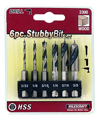 Milescraft 2300-6Pc. Wood Stubby Bit Set