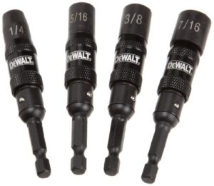 dewalt nut driver set, impact ready, magnetic, 4-piece (dwpvtdrv)