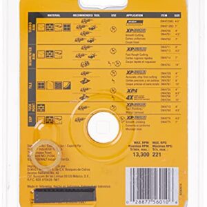 DEWALT Diamond Blade for Porcelain Tile, Wet/Dry, 4-1/2-Inch (DW4765) , Yellow