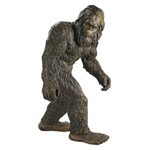 design toscano yeti the bigfoot indoor/outdoor garden statue cryptid sculpture, large, 19 inches wide, 19 inches deep, 28 inches high, handcast polyresin, full color finish