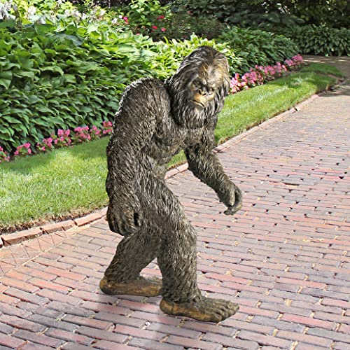 Design Toscano Yeti the Bigfoot Indoor/Outdoor Garden Statue Cryptid Sculpture, Large, 19 Inches Wide, 19 Inches Deep, 28 Inches High, Handcast Polyresin, Full Color Finish