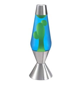 lava lite 5224 lava lamp, 52-ounce, yellow/blue/silver