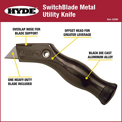 HYDE 42080 Fixed Blade Angle Head Utility Knife