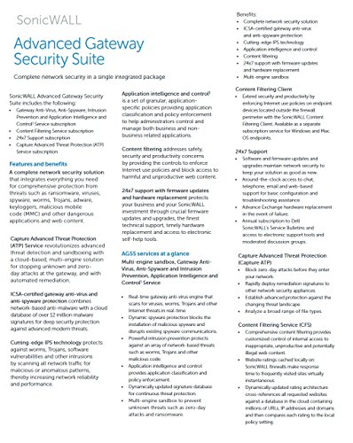 SonicWALL 01-SSC-6165 Gateway Anti-Virus, Anti-Spy