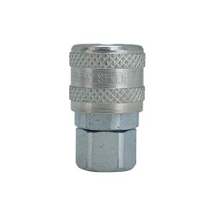 milton 775 1/4" fnpt a style coupler - box of 10,silver