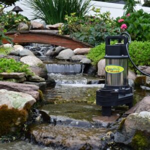 EasyPro TH150 Stainless Steel Waterfall and Stream Pump - Energy Efficient, Long Lasting Pump with 2 Year Warranty - 3100 GPH - 115 Volts - 20’ Power Cord