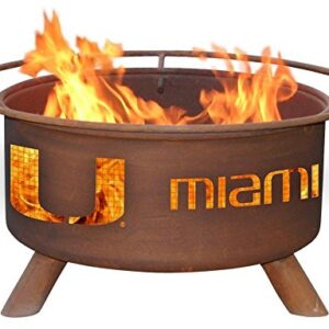 Patina Products F225, 30 Inch University of Miami Fire Pit