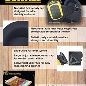 Custom Leathercraft DEWALT DG5204 Professional Kneepads with Layered Gel and Neoprene Fabric Liner, Large