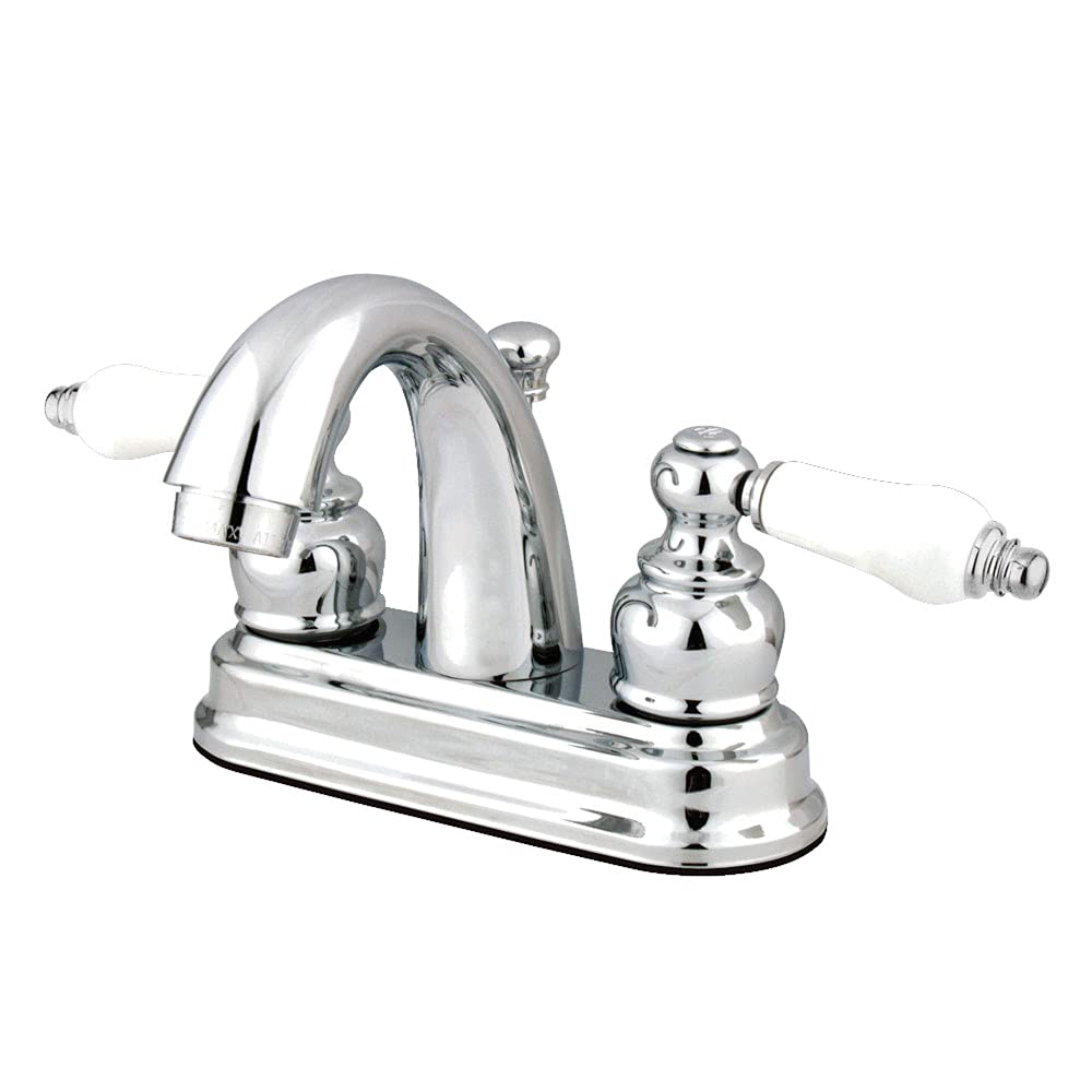 Kingston Brass KB5611PL Restoration 4-Inch Centerset Lavatory Faucet, Polished Chrome