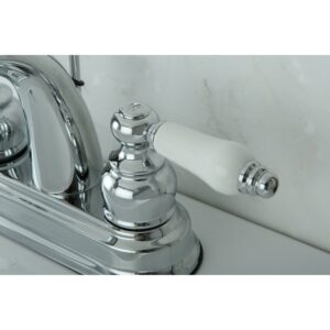 Kingston Brass KB5611PL Restoration 4-Inch Centerset Lavatory Faucet, Polished Chrome