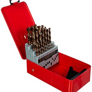 RUKO 215215 HSSE-Co 5 Twist Drill Set, DIN 338, 25 Pieces