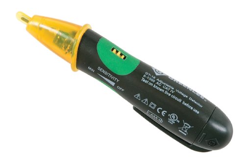 Greenlee GT-16 Adjustable Non-Contact Voltage Detector, 5V - 1000V AC,Green