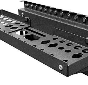 K Tool International 72465 MagClip Multi-Function Adjustable Tool Holder for Garages, Repair Shops, and DIY, 20"L x 4.75"W x 5"D, Stores up to 71 Tools, 15 lbs. Capacity, Alloy Steel, Black