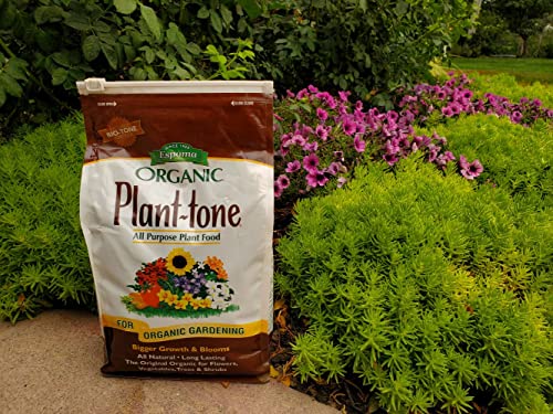 Espoma Organic Plant-Tone 5-3-3 Natural & Organic All Purpose Plant Food; 4 lb. Bag; The Original Organic Fertilizer for All Flowers, Vegetables, Trees, and Shrubs.