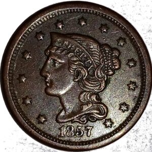 1839-1857 Braided Hair Large Cent by US Mint