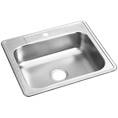 Dayton D125221 Single Bowl Drop-in Stainless Steel Sink 25 x 22 x 6.5625"