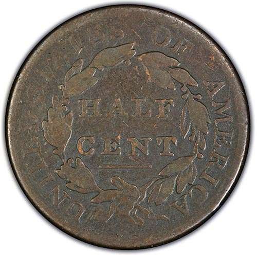 1793-1857 US Half Cent