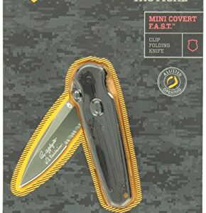 Gerber Gear Mini Covert Knife FAST, Serrated Edge, Black [22-41967]