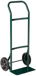 harper trucks 55ha22 300 lb capacity steel hand truck with 8" flat-free wheels, dark green