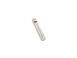 tripp lite tlp604tel surge suppressor 6 outlets 4 ft cord 790 joules white trptlp604tel