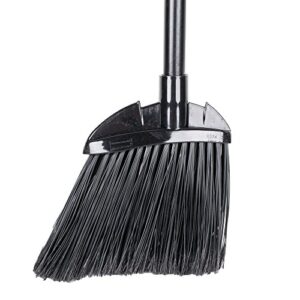 rubbermaid commercial 6374 7-1/2" length x 2" width x 35" height, black color, polypropylene lobby broom with vinyl coated metal handle