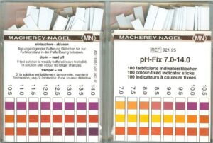 7.0-14.0 ph indicator strips 100/box