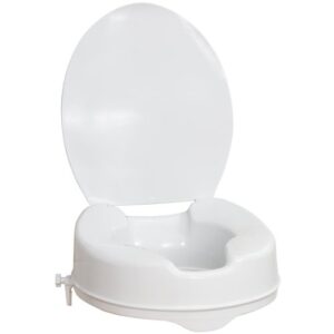 drive medical 770-626 aquasense raised toilet seat with lid, standard seat, white