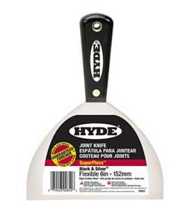 hyde black and silver 02852 6" xtraflex joint knife, 6-inch