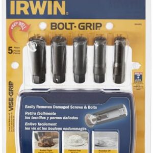 IRWIN Bolt Extractor Set for Deep Well Bolts, 5-Piece (3094001)