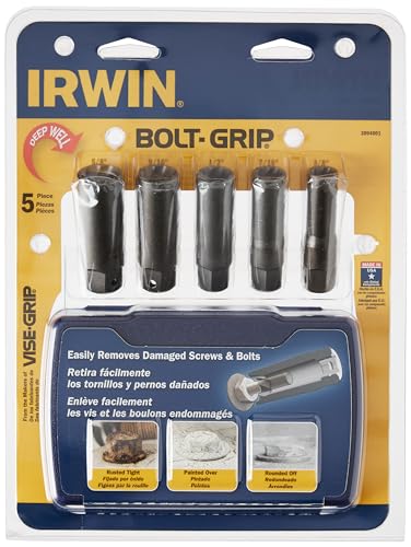 IRWIN Bolt Extractor Set for Deep Well Bolts, 5-Piece (3094001)