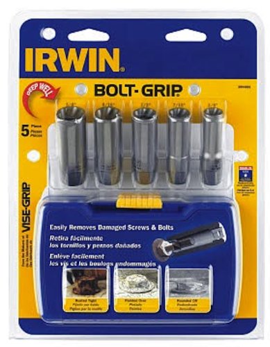 IRWIN Bolt Extractor Set for Deep Well Bolts, 5-Piece (3094001)