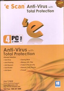 escan antivirus edition for home users 1 user 1 year