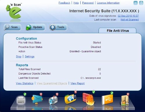 eScan Internet Security Suite for Home Users 1 User 2 Years