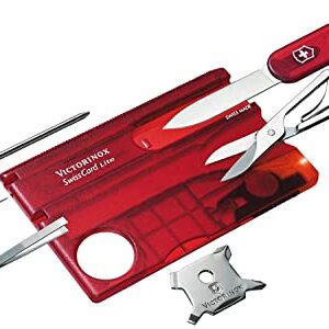 Victorinox SwissCard Lite 13 Function Multitool, Ruby