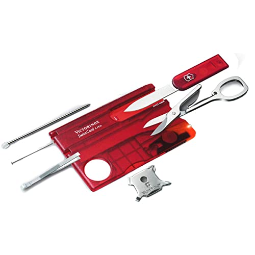 Victorinox SwissCard Lite 13 Function Multitool, Ruby