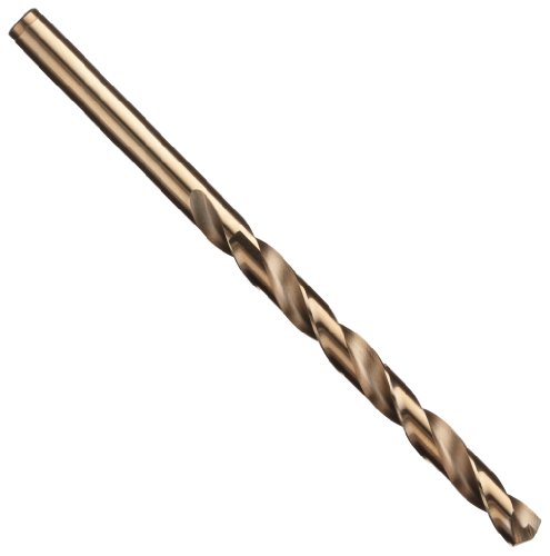 Precision Twist R18CO Cobalt Steel Jobber Drill Bit, Bronze Oxide Finish, Round Shank, Spiral Flute, 135 Degree Point Angle, 54 (Pack of 12)