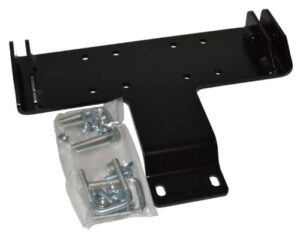 warn 79018 powersports atv center kit snow plow mount, black