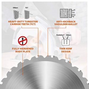 Evolution Power Tools RAGEBLADE 7-1/4-Inch Multipurpose Cutting Blade for Steel, Aluminum, Wood and Plastics