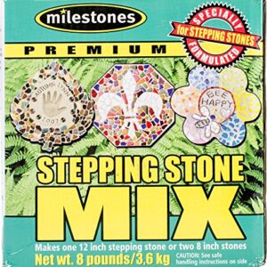 Midwest Products Milestones Premium Stepping Stone Cement Mix 8 Pound Box for Stepping Stone Kits - 903-16102